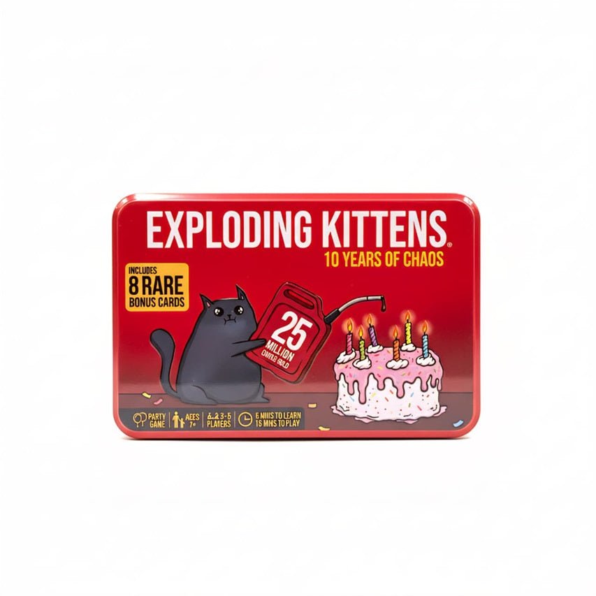 Exploding Kittens 10th Anniversary Edition - Special Collector's Game ...