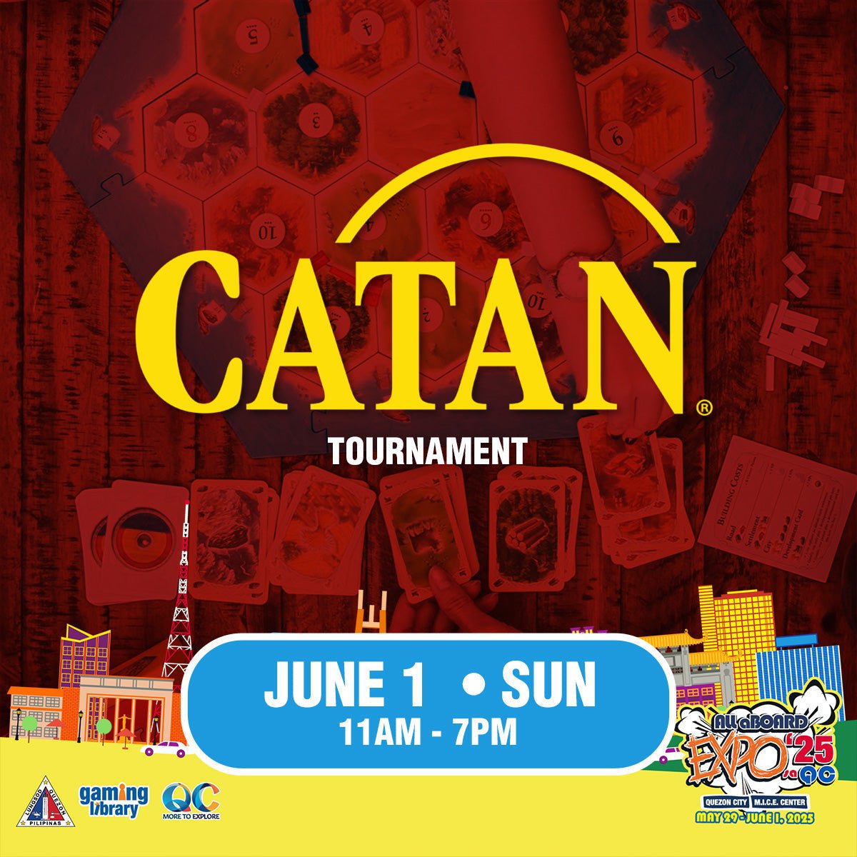 Catan Tournament Rules - ALL ABOARD EXPO 2025 – Gaming Library