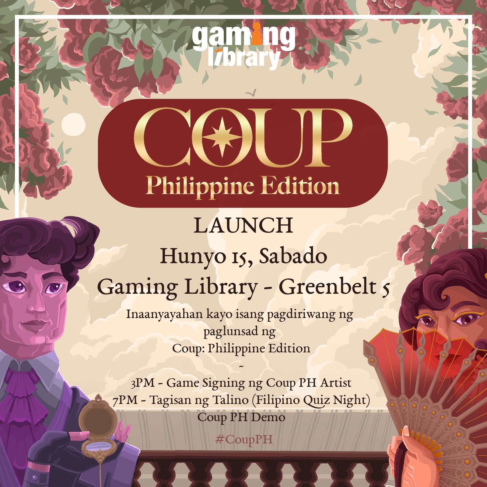 Coup: Philippine Edition Launch – Gaming Library
