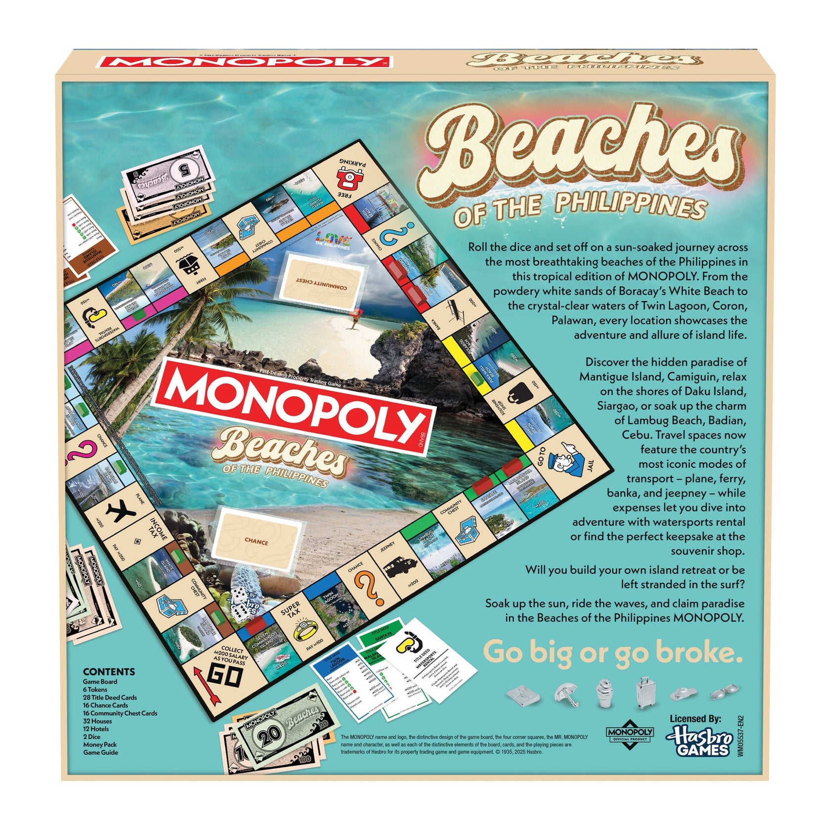 Monopoly Beaches of the Philippines - Filipino Island Paradise Board ...